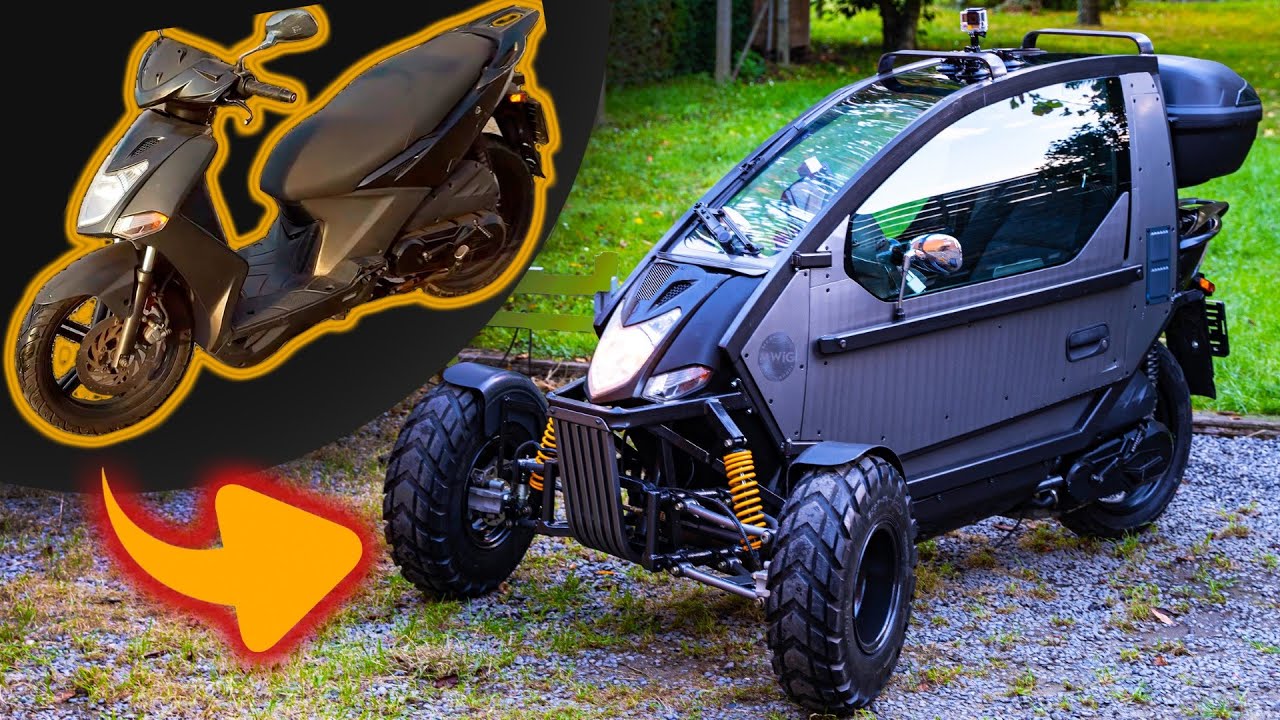 Making of futuristic Three-Wheeler Vehicle - I Modified Scooter to the ...