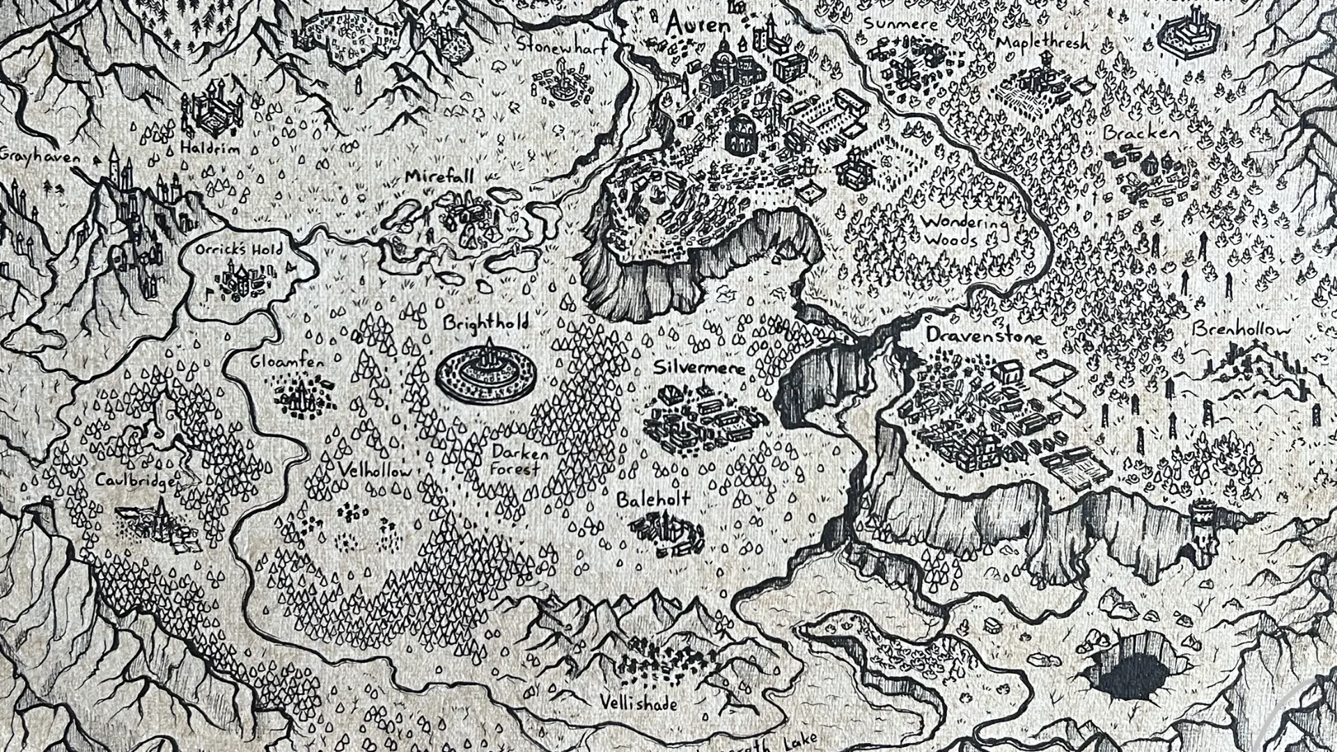 Realms of wonder: The beauty of hand-drawn fantasy maps