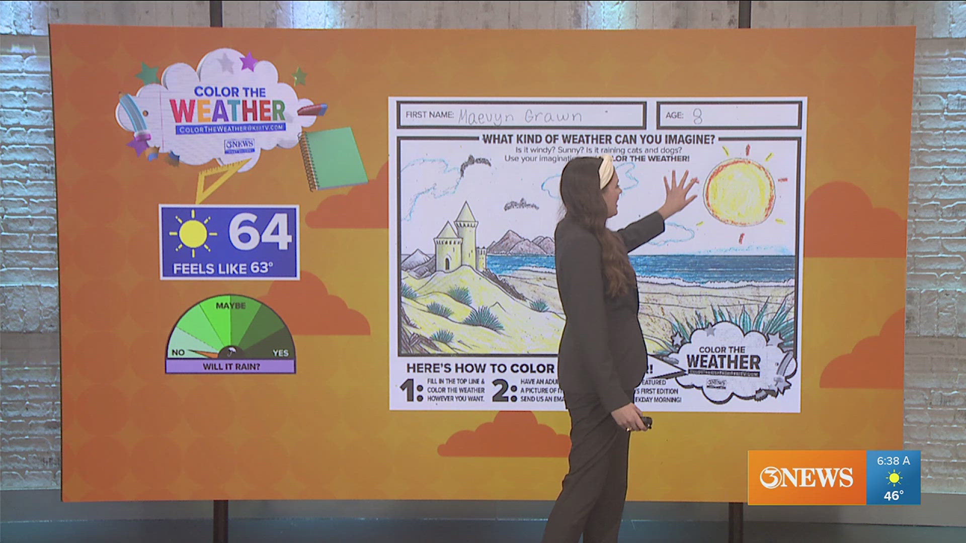 Color the weather with Met. Hope Boland, Dec. 8