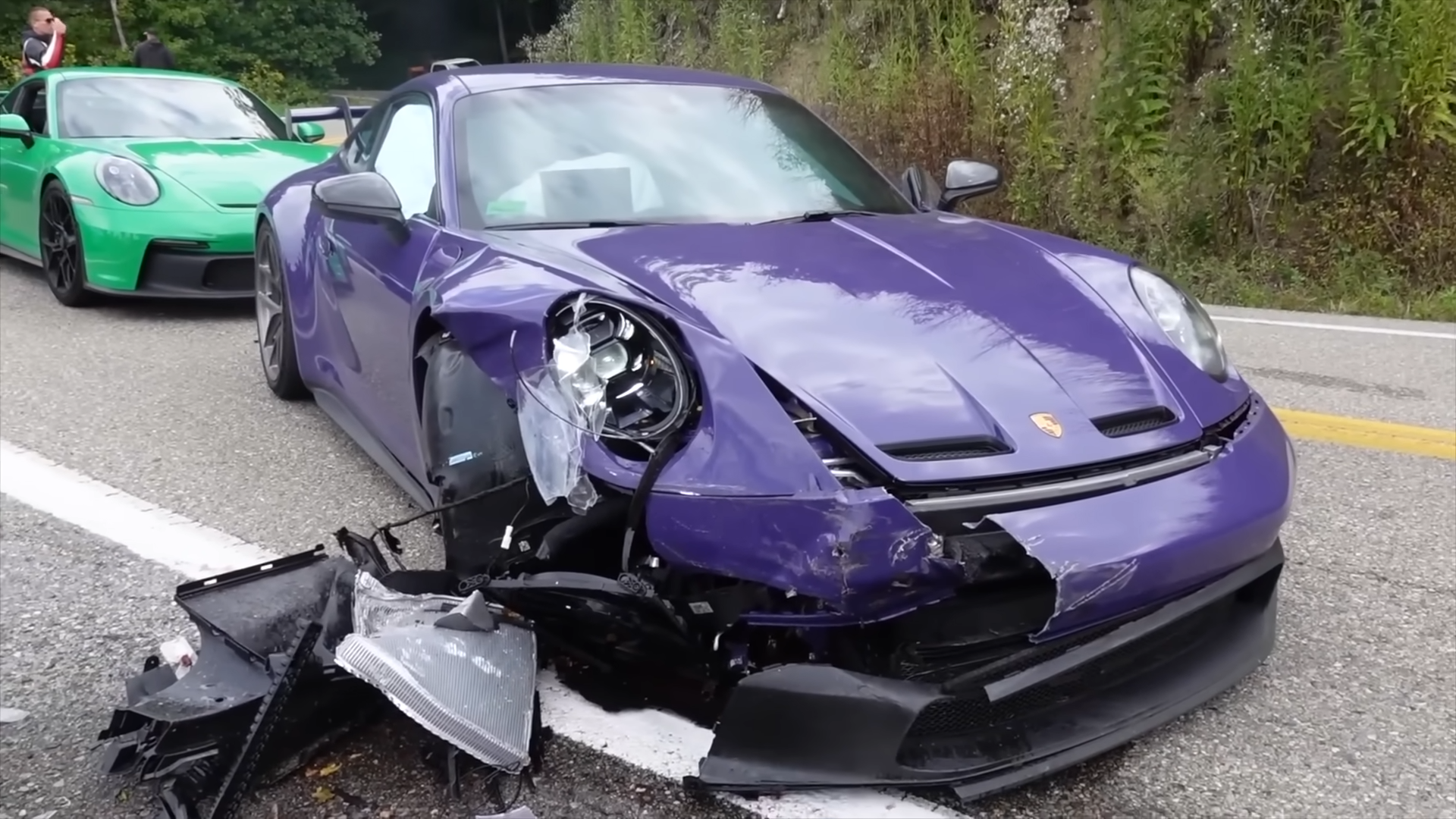 The crash footage doesn’t lie - I bought this wrecked Porsche GT3 4,000 ...
