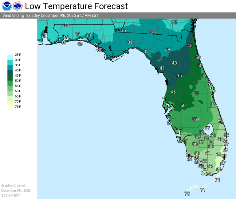 Polar vortex's Arctic blast to reach Florida. How cold will it get?