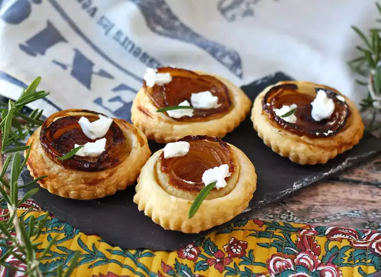 Tartelettes tatin à l'oignon