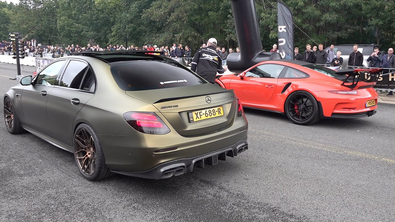 Course de dragsters : BRABUS, RS3, Huracan et bien plus