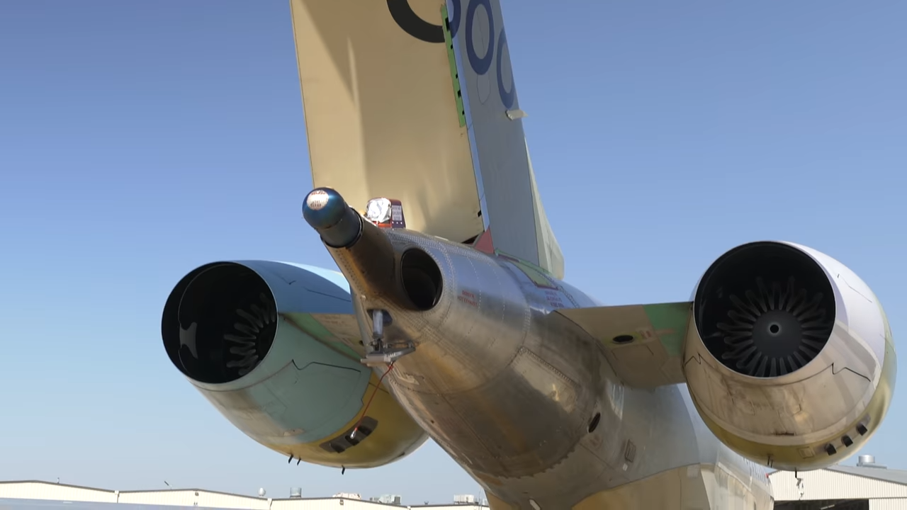 Watch test pilots push the world’s largest business jet to its limits