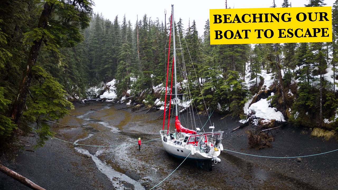 This woman used the tides to haul out her boat and ride out the storm