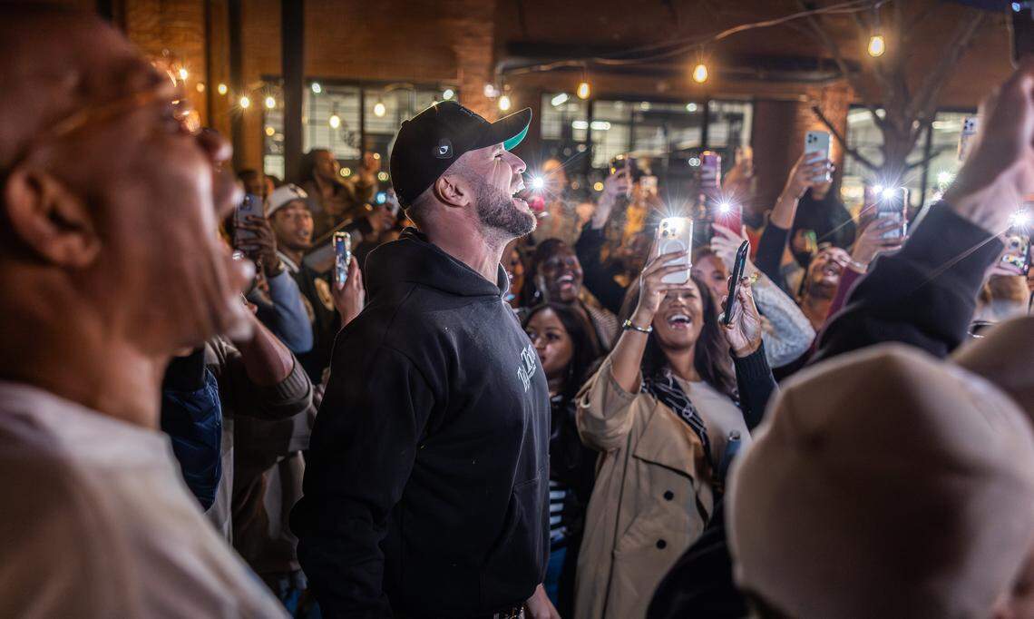 Tall people take over Charlotte: Social media tour sees towering crowd ...