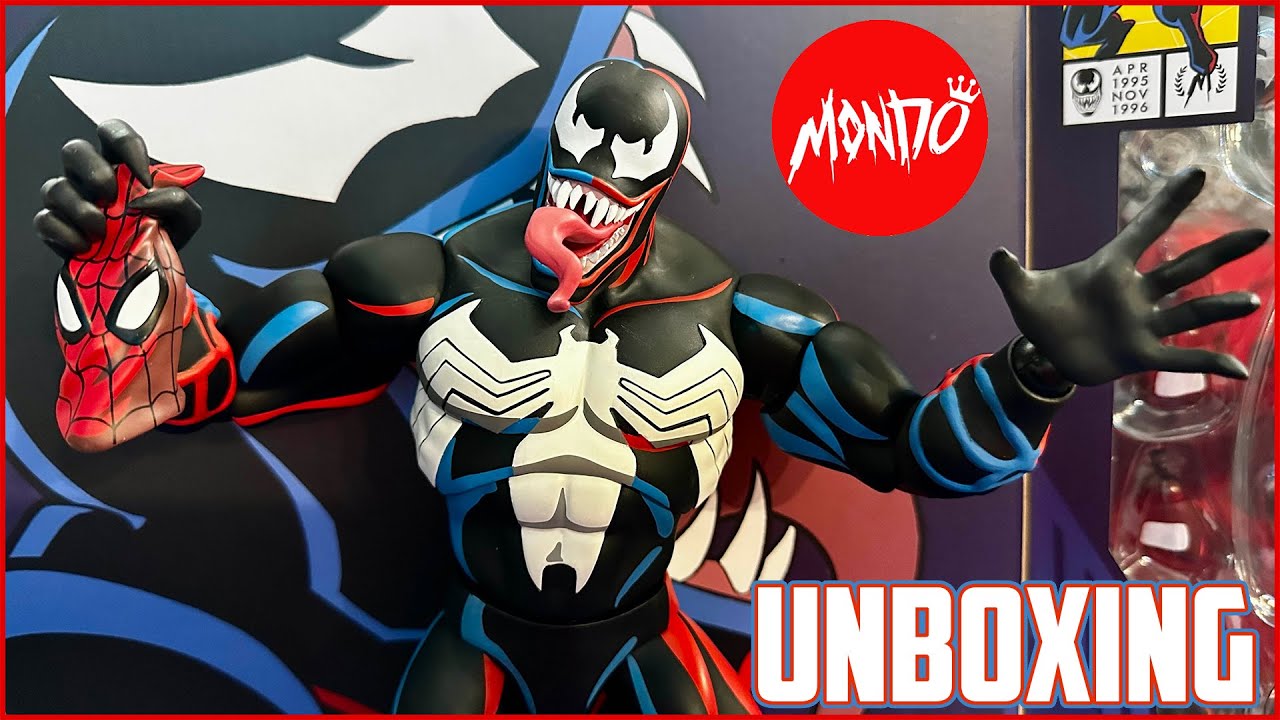 Mondo Venom 1/6 scale figure unboxing (Spider-Man: The Animated Series)