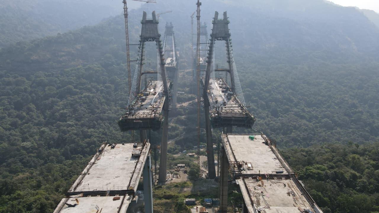 India’s tallest road bridge takes shape in terrain once commanded by ...