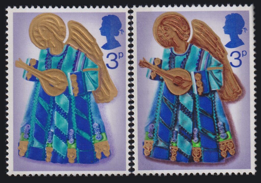 Rare ‘faceless angel’ Christmas stamp error expected to make over £500 ...