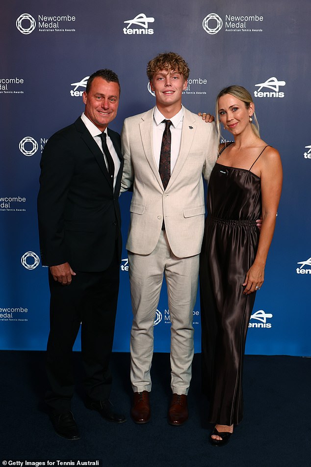 Bec and Lleyton Hewitt step out with their lookalike son Cruz as teen ...