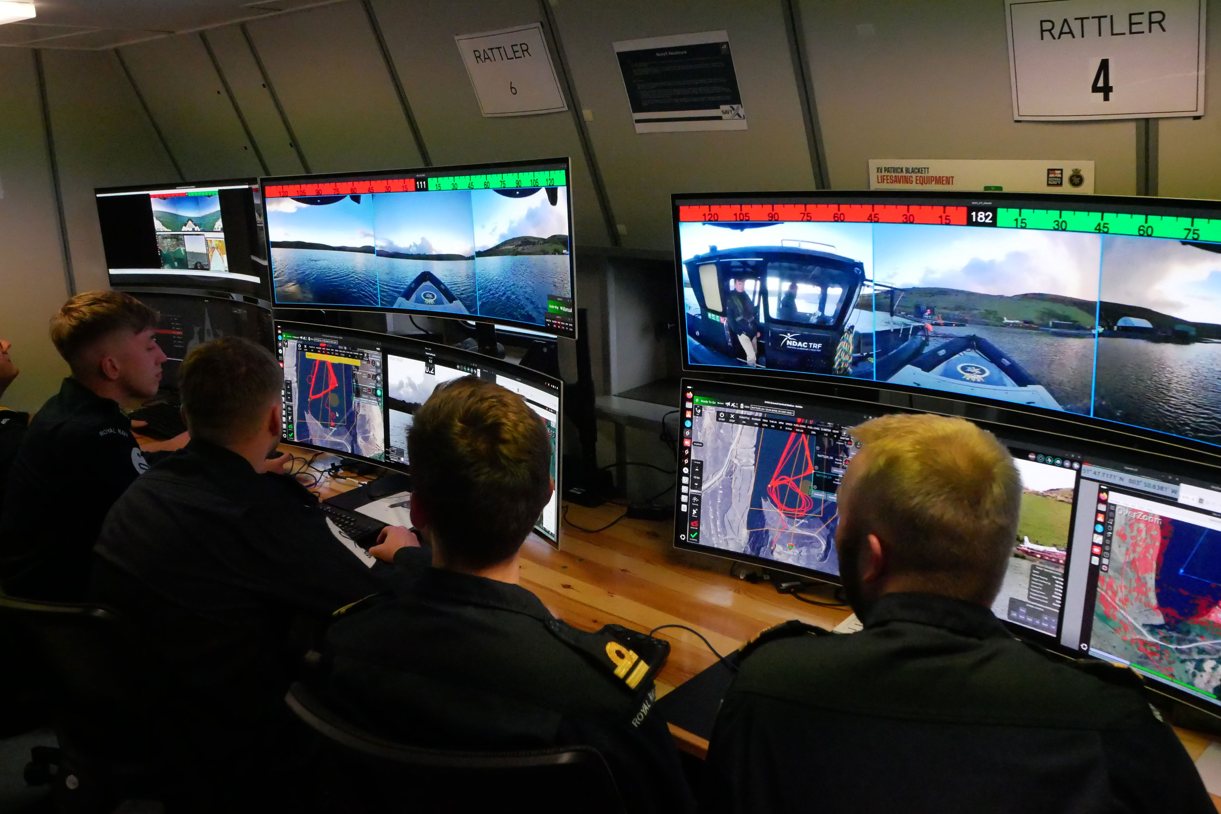 Next-generation Royal Navy command centres for controlling drone ships ...