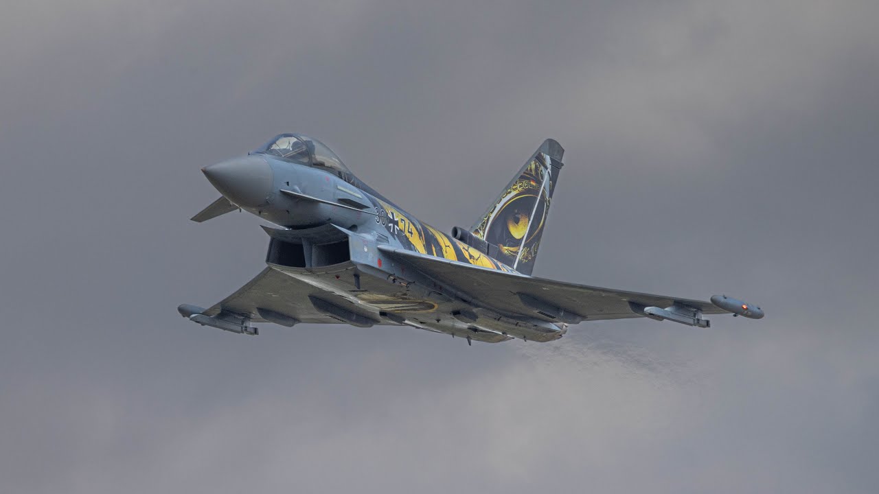 German Eurofighter Typhoon - Stunning new tiger livery debut at TLG74