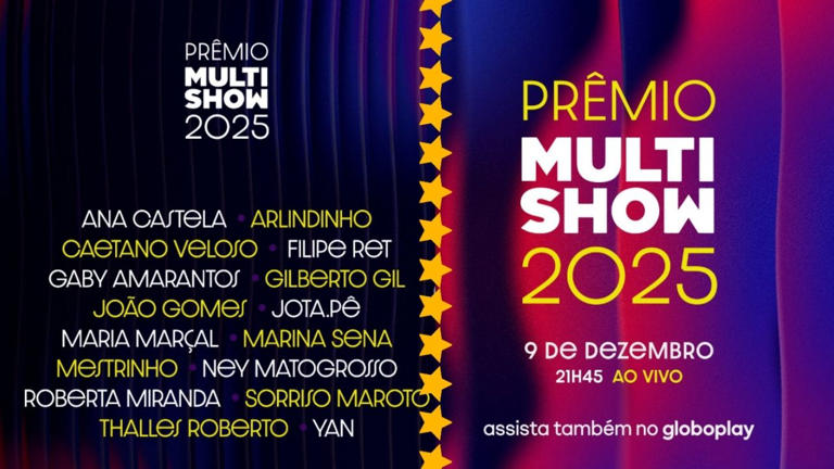 Descobrimos a lista completa dos indicados ao Prêmio Multishow 2025 ...