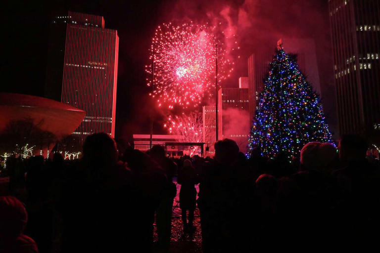 Photos: New York State tree lighting and firework festival lights up Albany