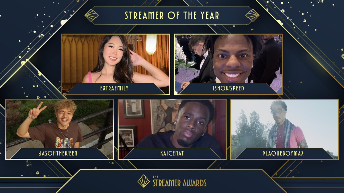 The Streamer Awards 2025: iShowSpeed crowned streamer of the year