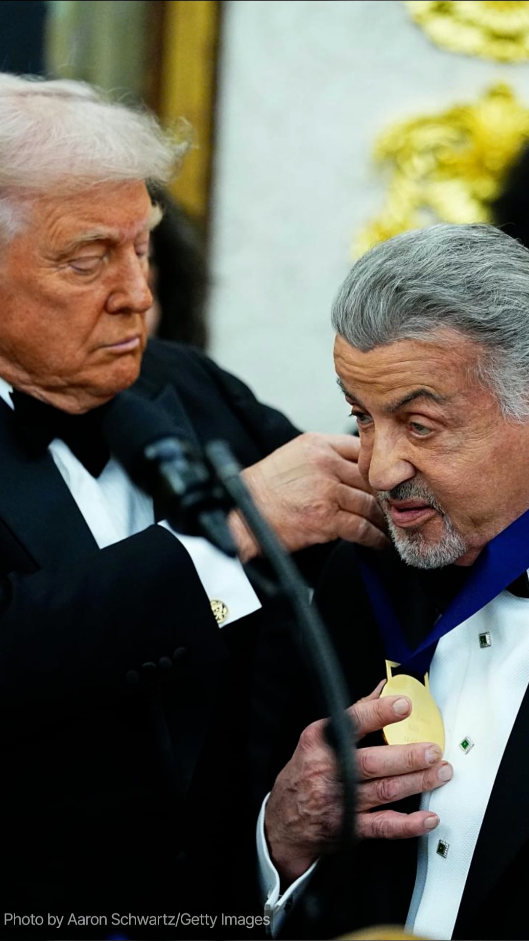 Trump Awards Sylvester Stallone & Kiss Kennedy Center Honors Medals...