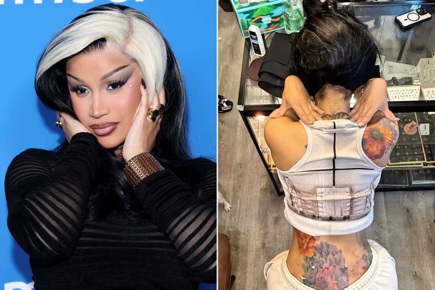 Cardi B blings out her post-baby body with new back dermal implants and ...