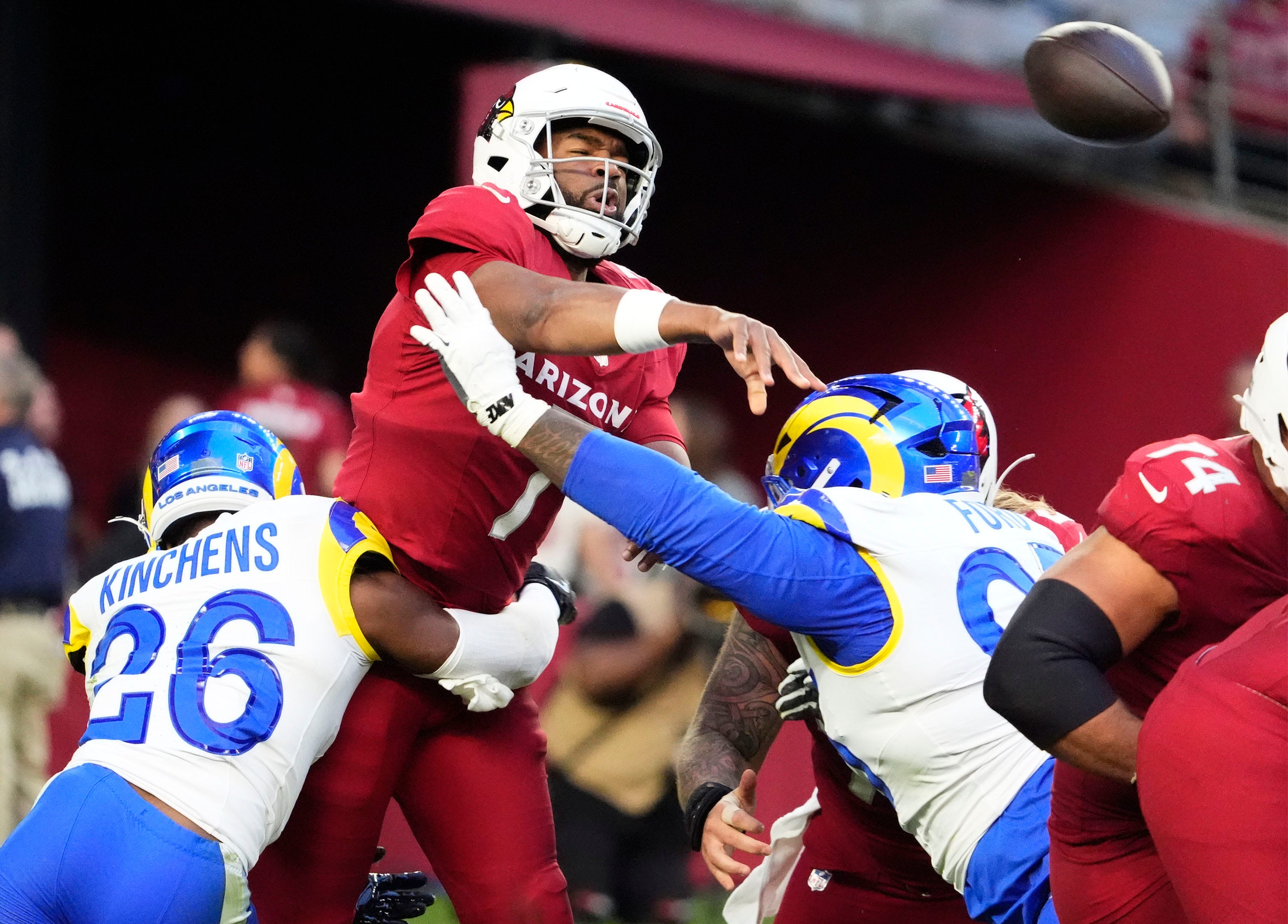 What channel is Arizona Cardinals vs Los Angeles Rams game on today?