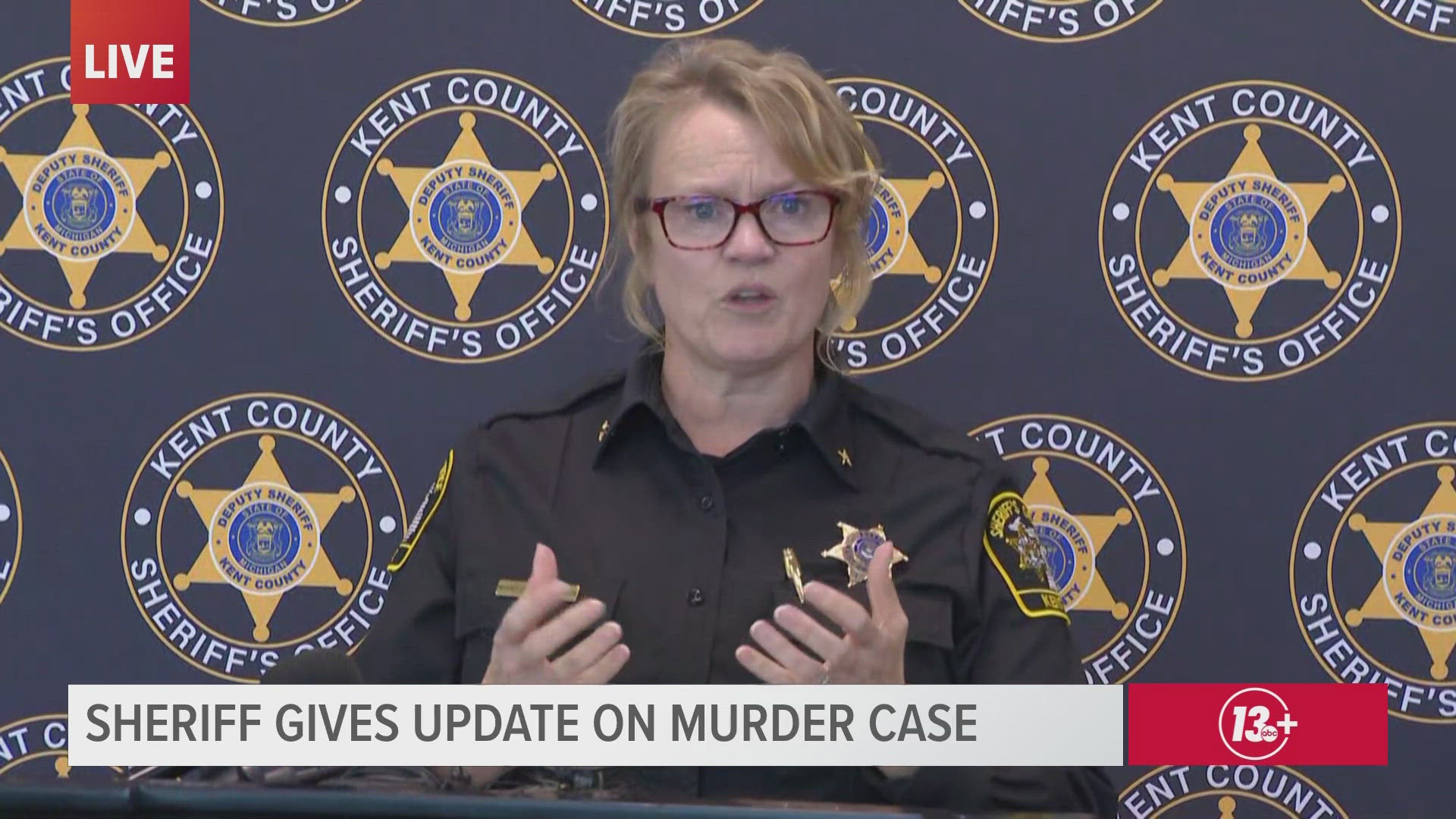 Kent County sheriff holds news conference following mother's arrest in ...