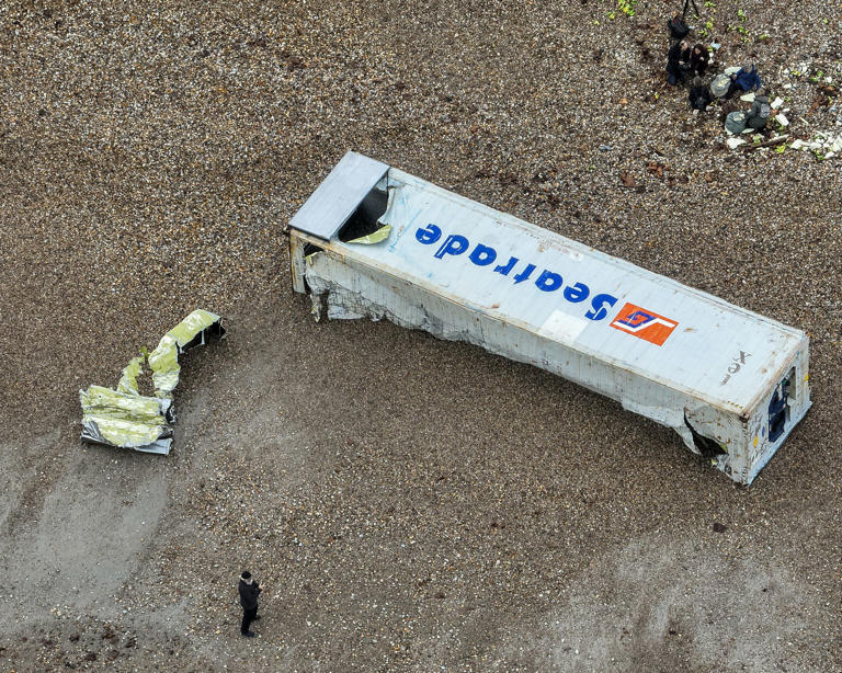 Search and salvage continues after shipping containers fall overboard ...