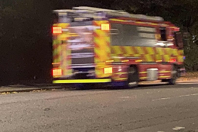 A500 shut after van 'well alight'