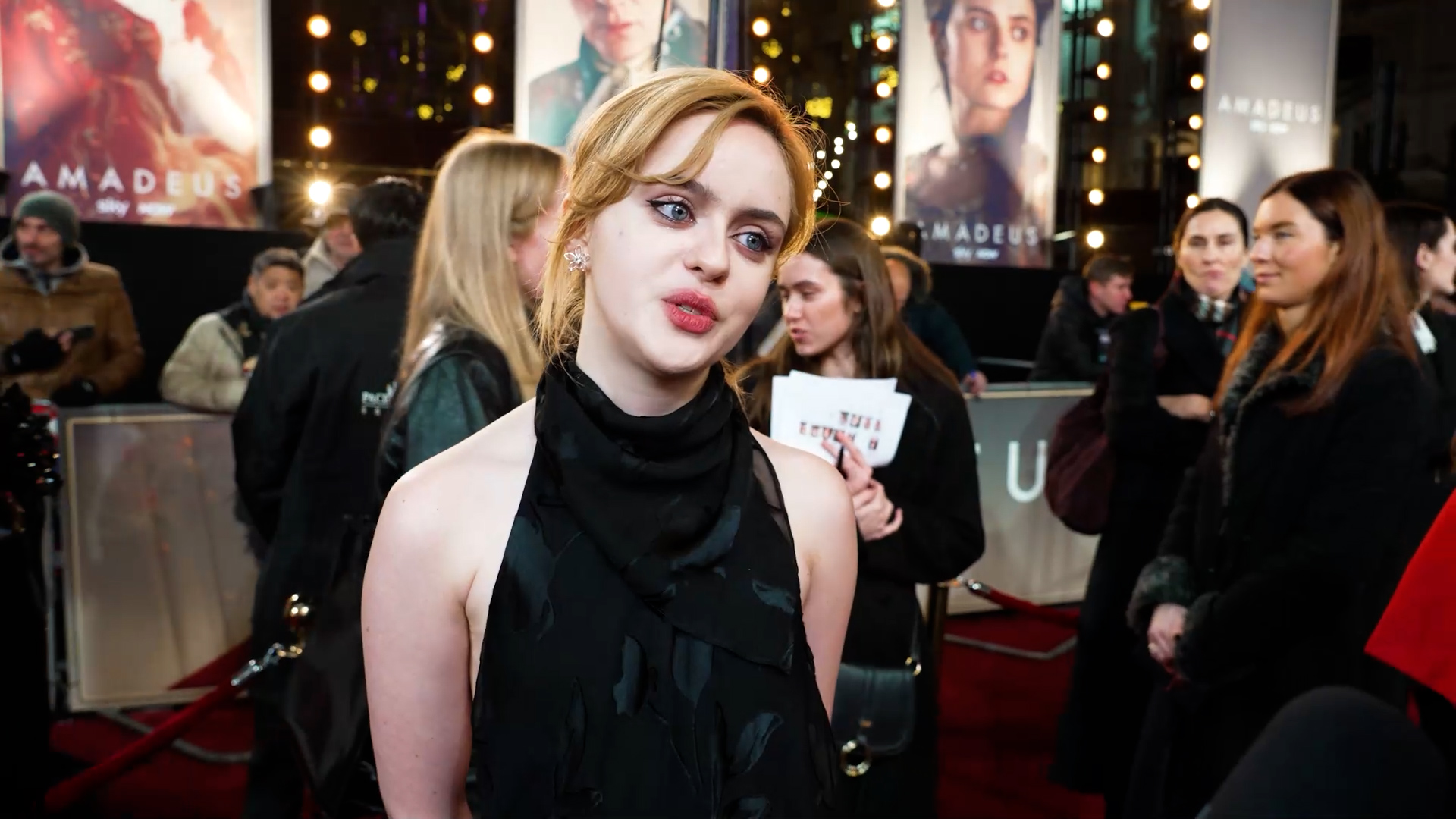 RAW VIDEO: UK Premiere Of 'Amadeus' Interview Viola Prettejohn 11/11