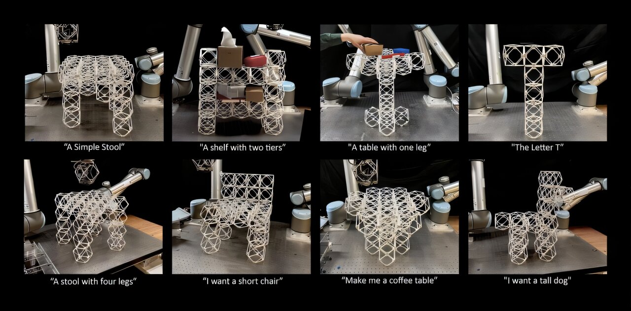 Speech-to-reality system creates objects on demand using AI and robotics