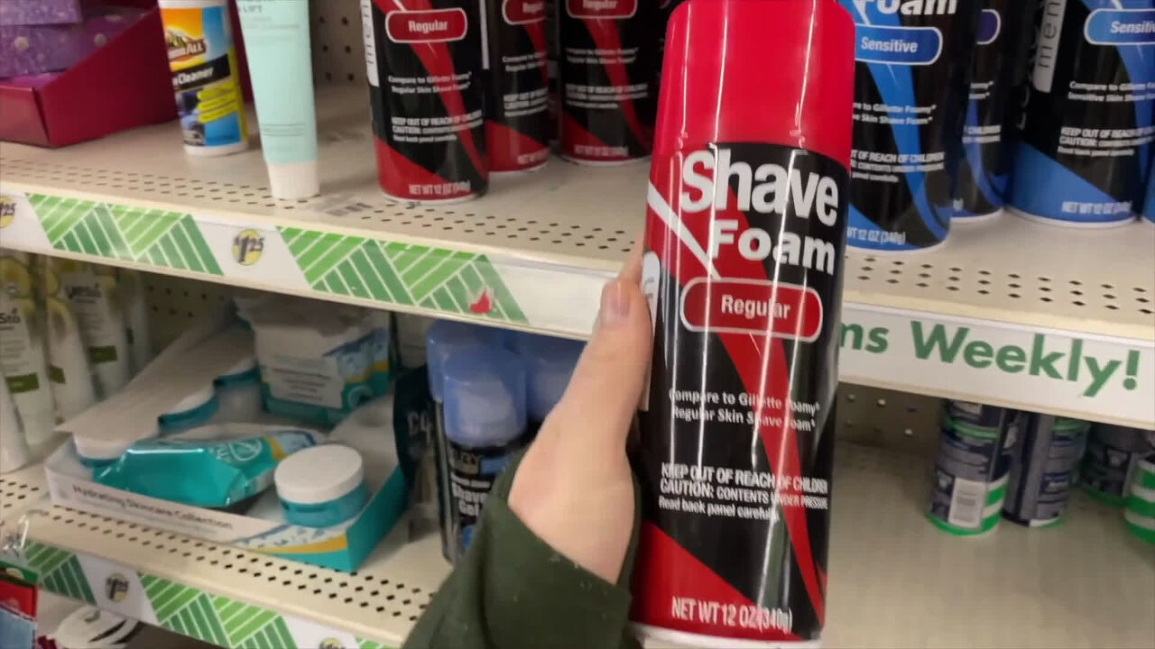 Shaving cream lampshade