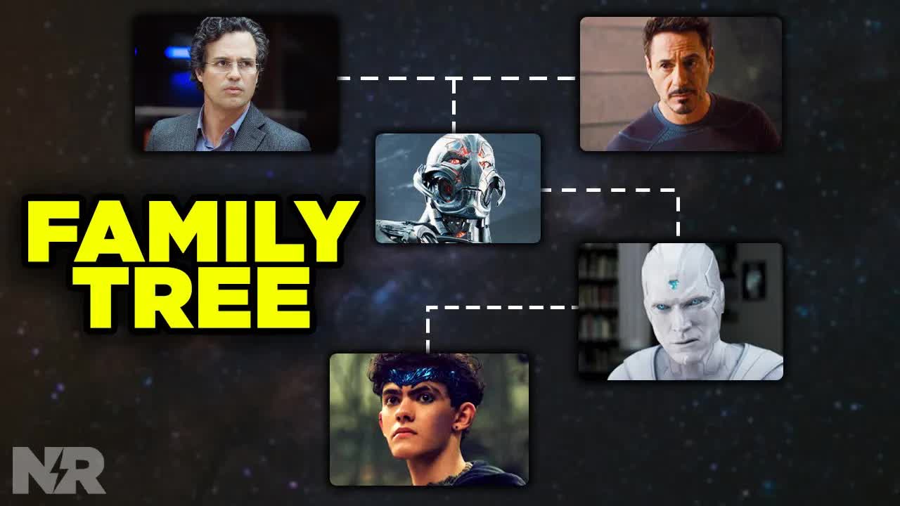 Marvel family tree: Stark Ultron Vision Maximoff ancestry breakdown!