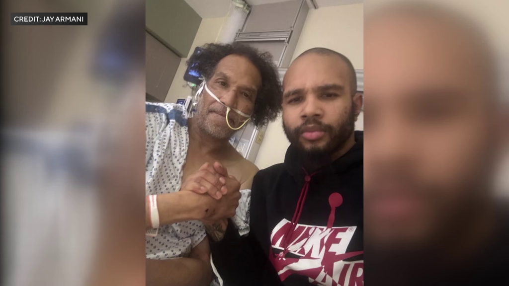 Man set on fire on NYC subway reunited with his family after 1st surgery