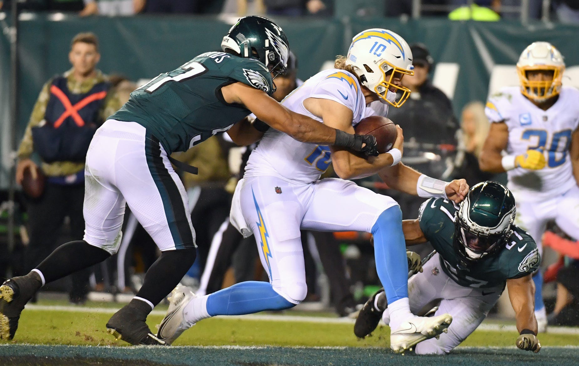 What channel is Chargers vs Eagles game on Monday Night Football ...