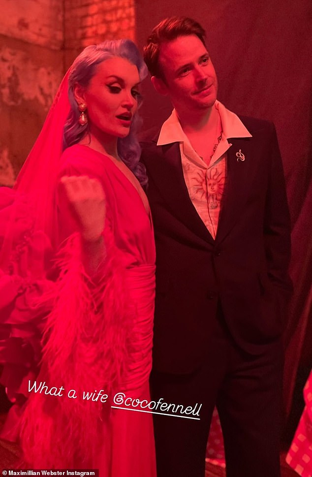 Coco Fennell is married! Blue-haired designer ties the knot with ...