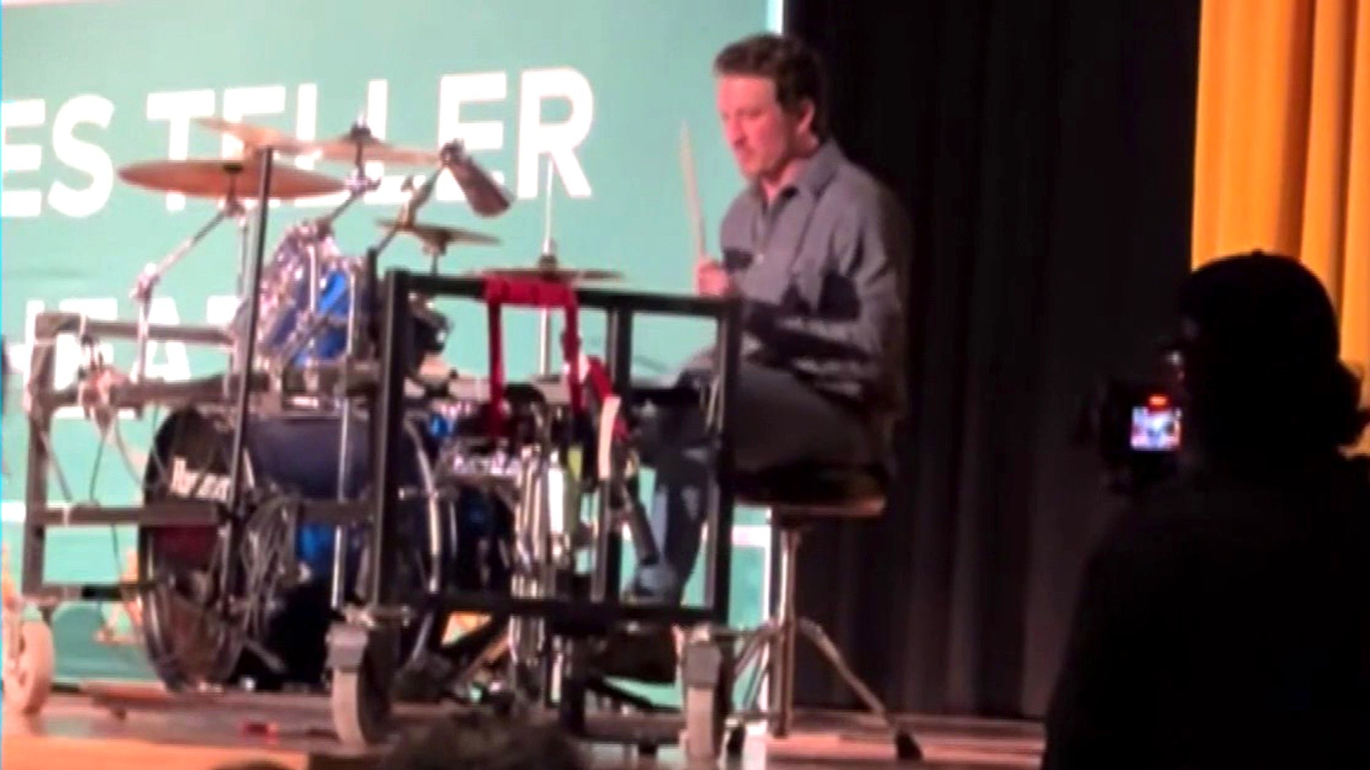 Miles Teller honored by his high school, performs with band