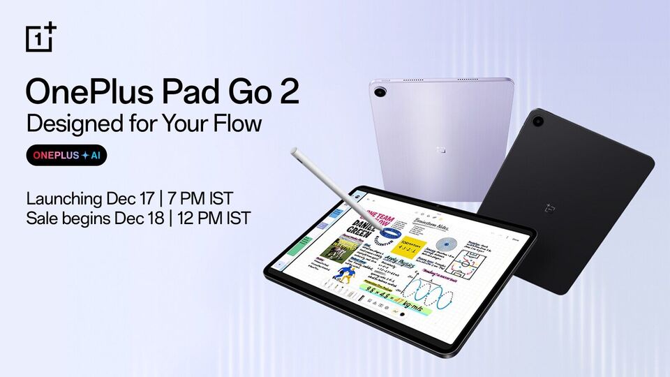 OnePlus Pad Go 2 sale date, display, processor and battery details ...