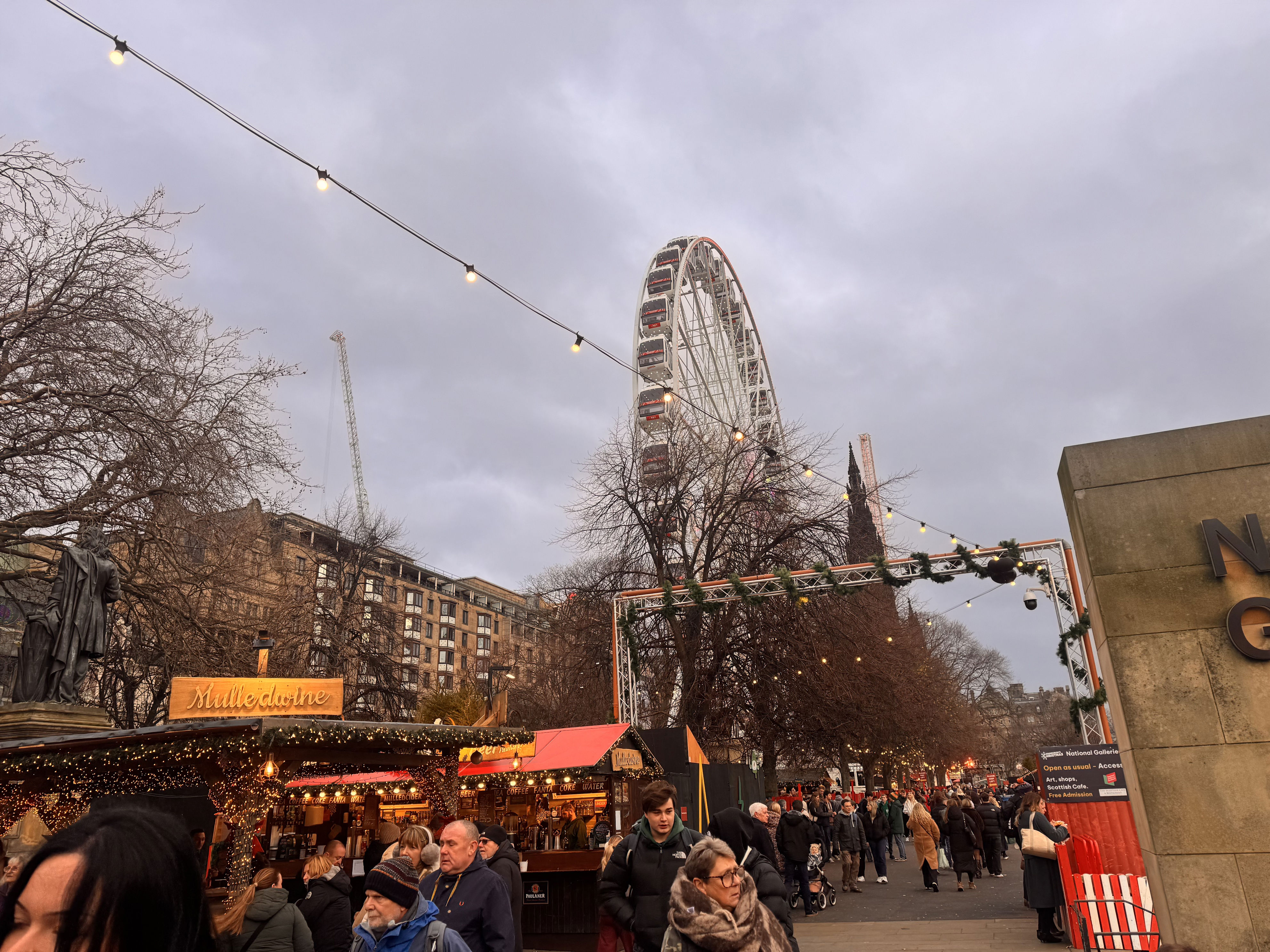 Edinburgh Christmas Market attractions start to re-open after Storm ...