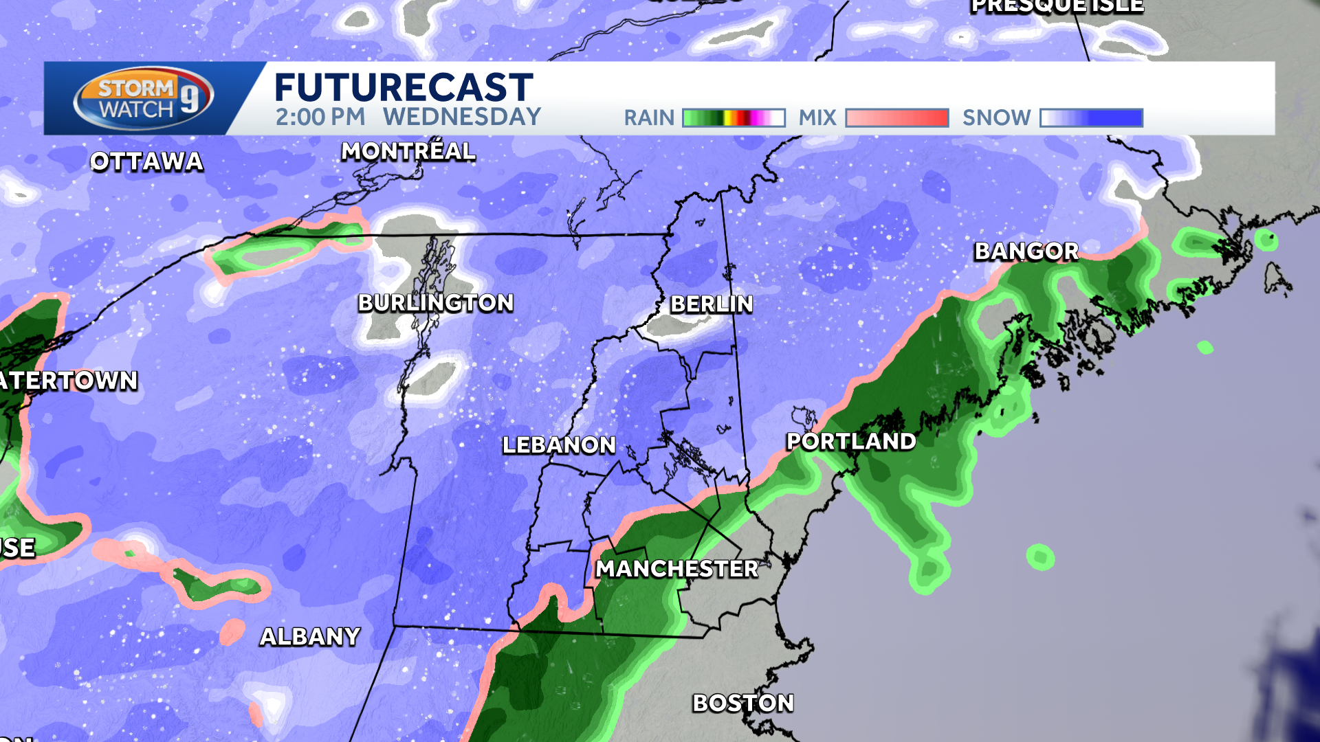Bitter cold early Tuesday in NH; snow and rain possible Wednesday