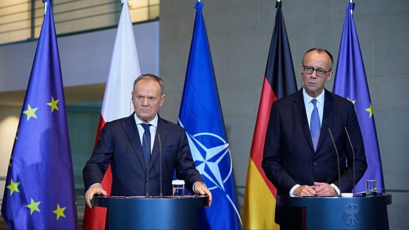 Did Tusk say that Poland will pay for Germany's World War II crimes?