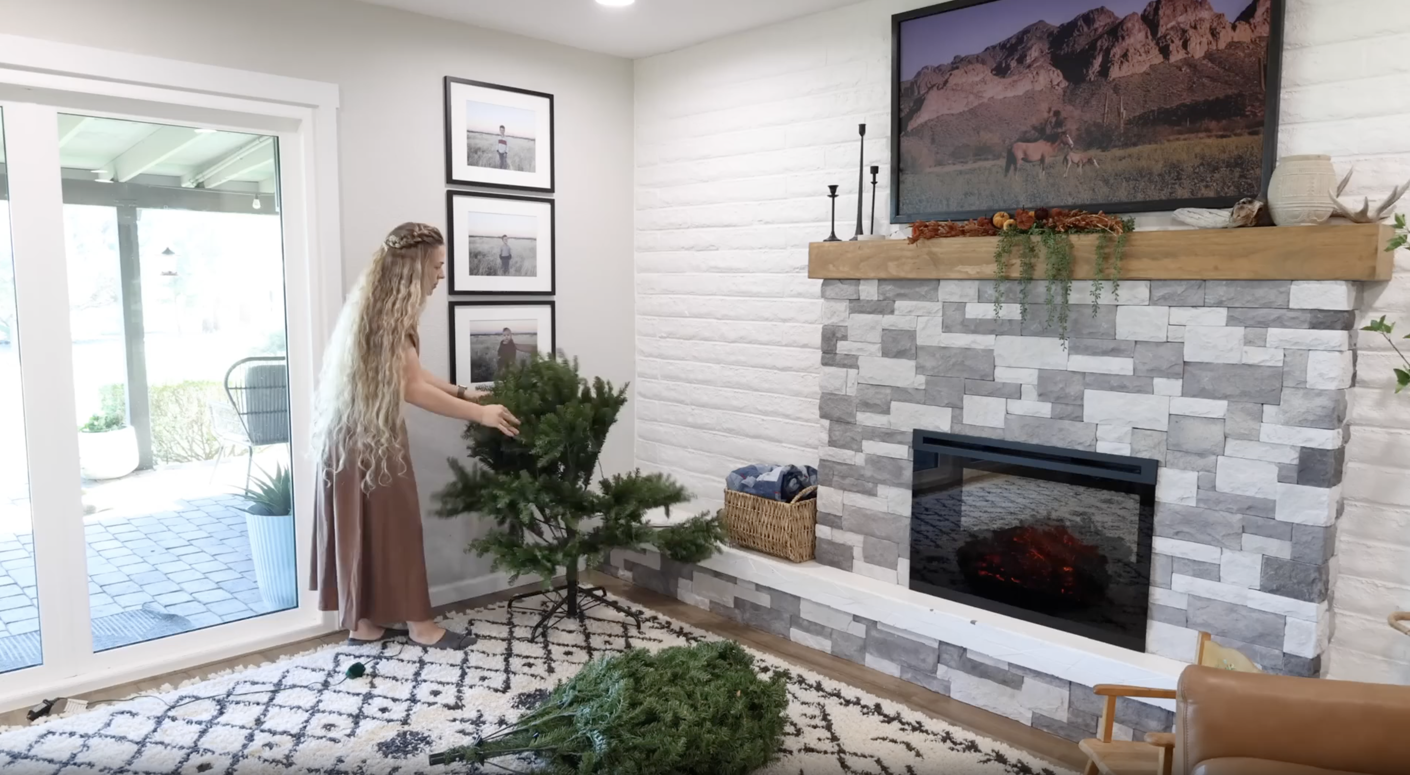 I transformed my space for Christmas! 🎄