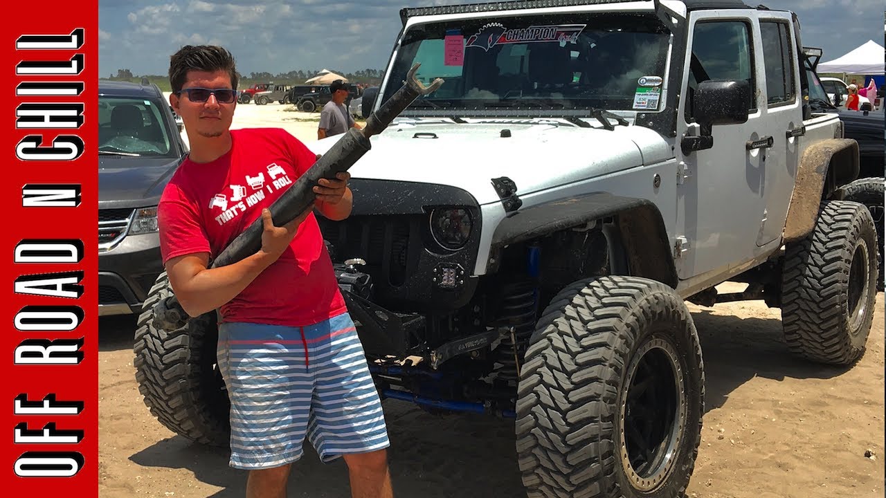 Jeep Wrangler destroyed off-road