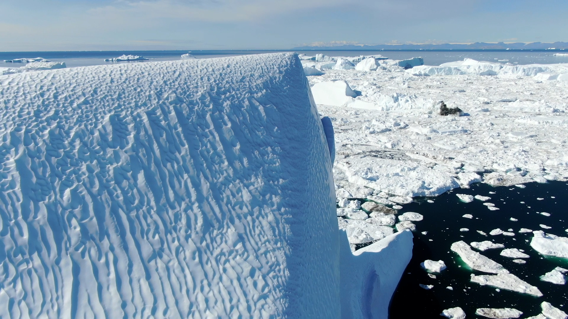 Icebergs & glaciers from above, part 7