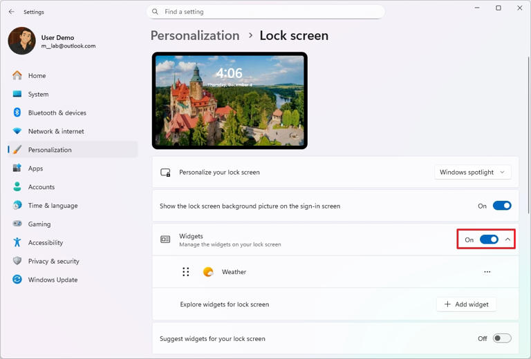 How to manage widgets in the lock screen on Windows 11 — customize your ...