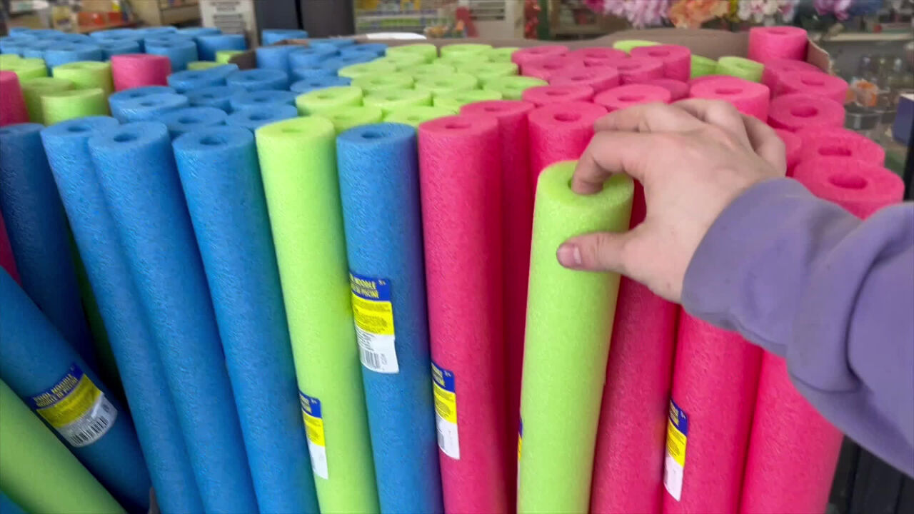 Pool noodle centerpiece