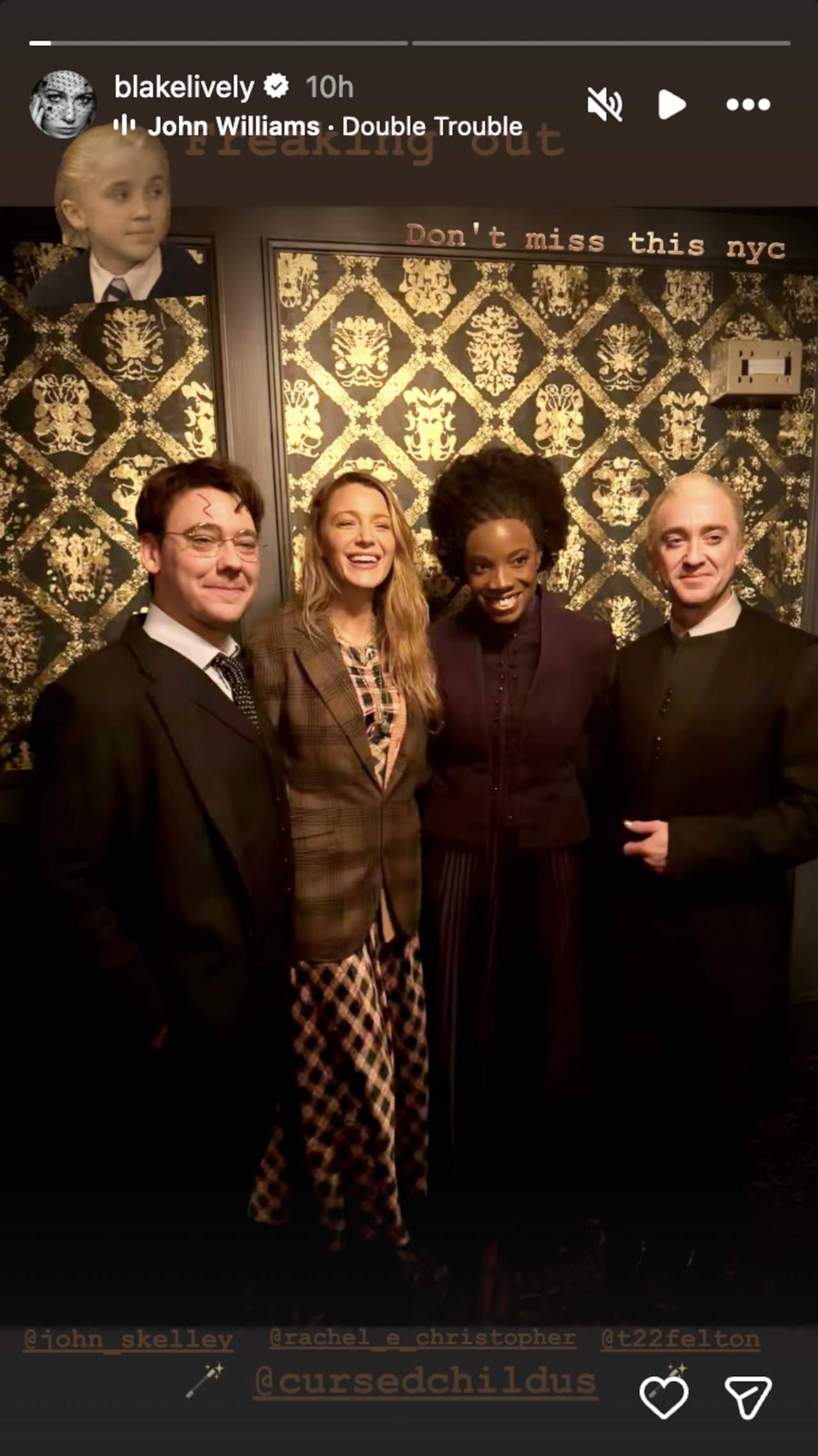 Blake Lively geeked out like a true Harry Potter fan while meeting Tom ...