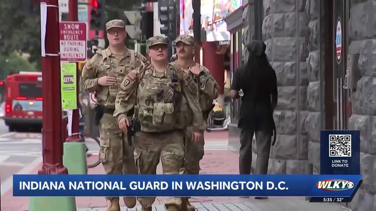 Indiana National Guard arrives in Washington DC to assist federal ...