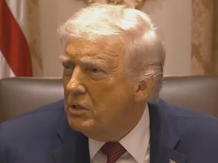 Trump to "obnoxious" reporter: "Whatever Pete Hegseth wants to do is ...