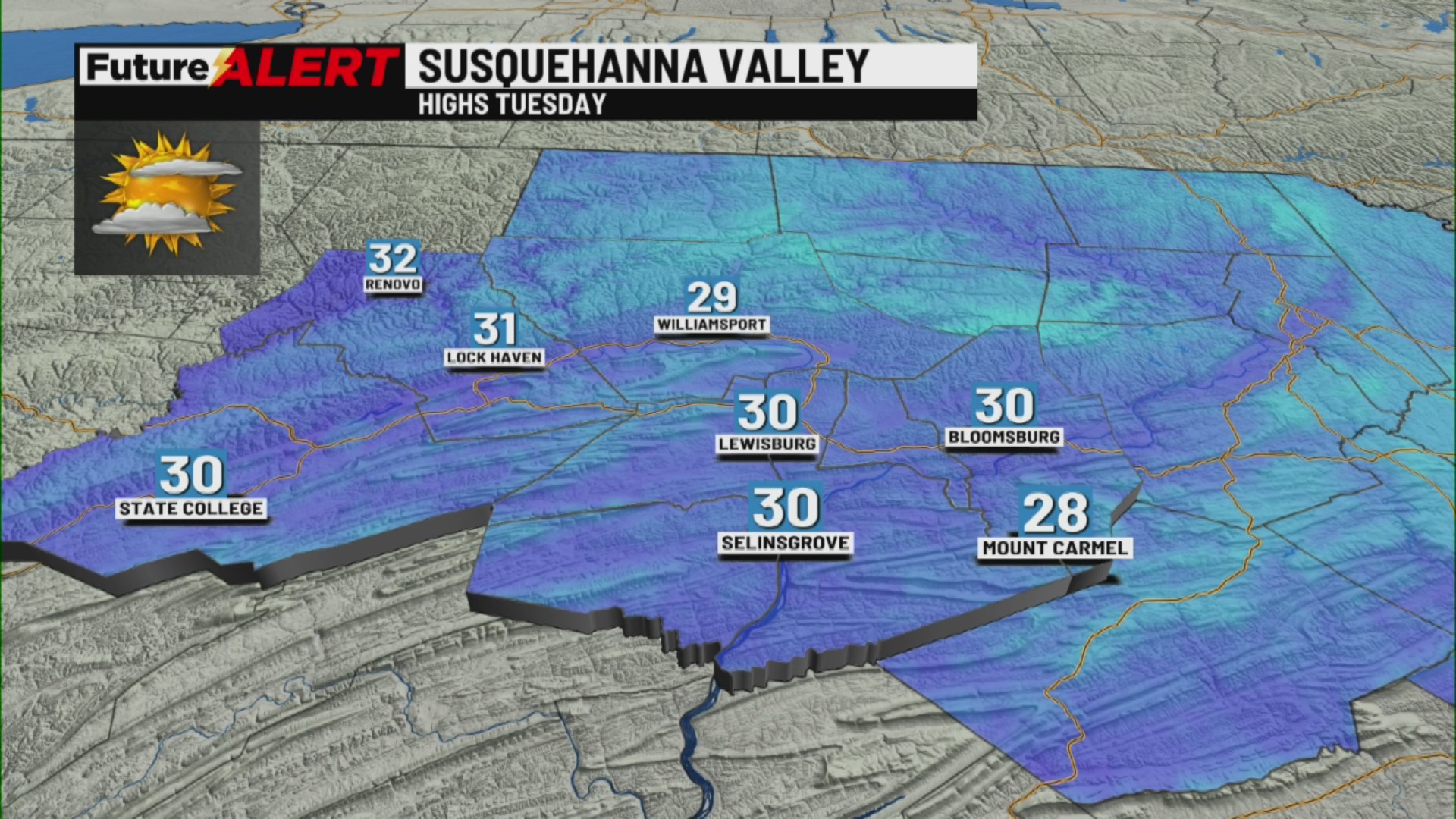 Central PA weather forecast - 12/08/25 - evening | 28/22 News