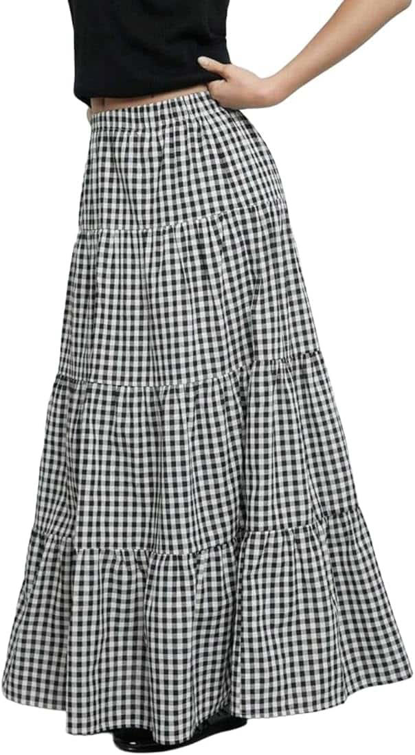 Printed & flared maxi skirts – twirl & shine in style!