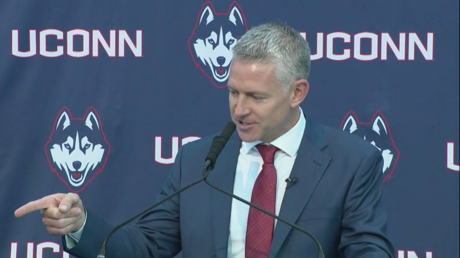 UConn introduces new head football coach