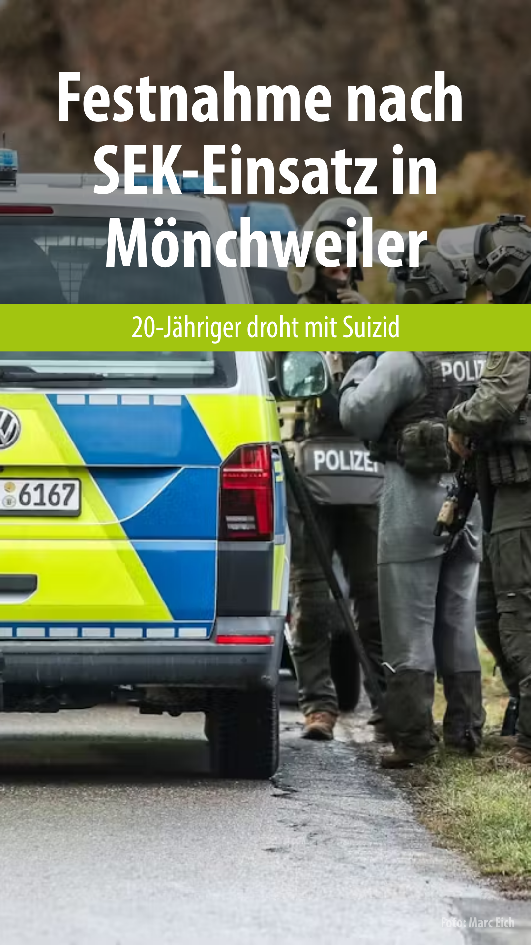 SEK-Einsatz nach Drohung in Mönchweiler