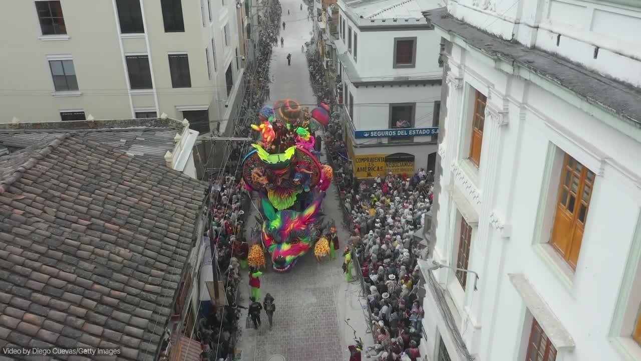 Carnival from above: Drone views of global festivities